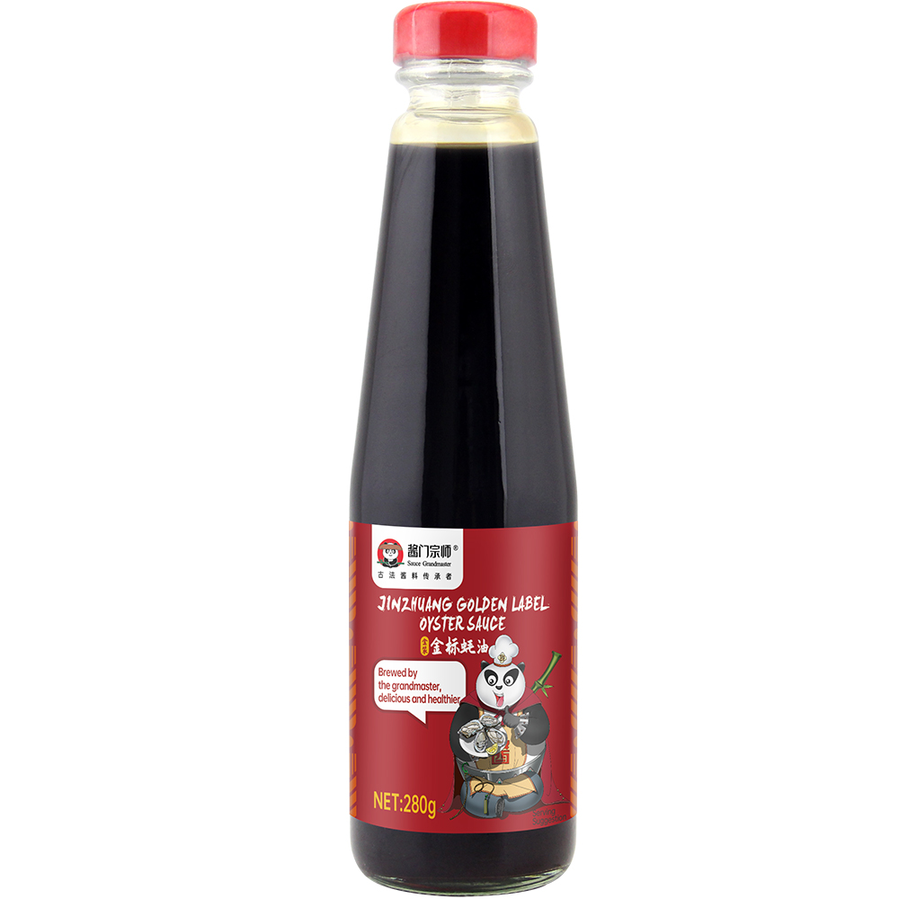 JINZHUANG Golden Label Oyster Sauce 280g - Asian Healthy Seasoning Sauce