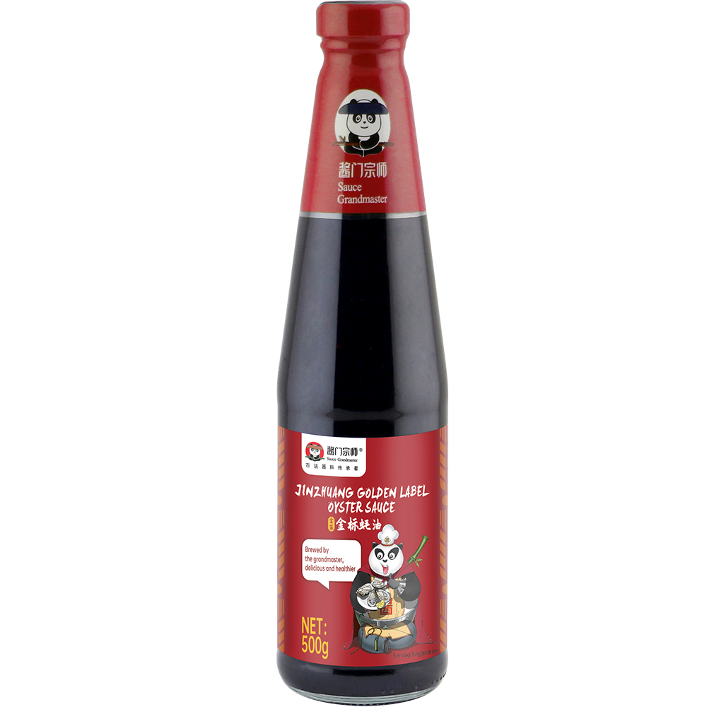 JINZHUANG Golden Label Oyster Sauce 500g - Asian Healthy Seasoning Sauce